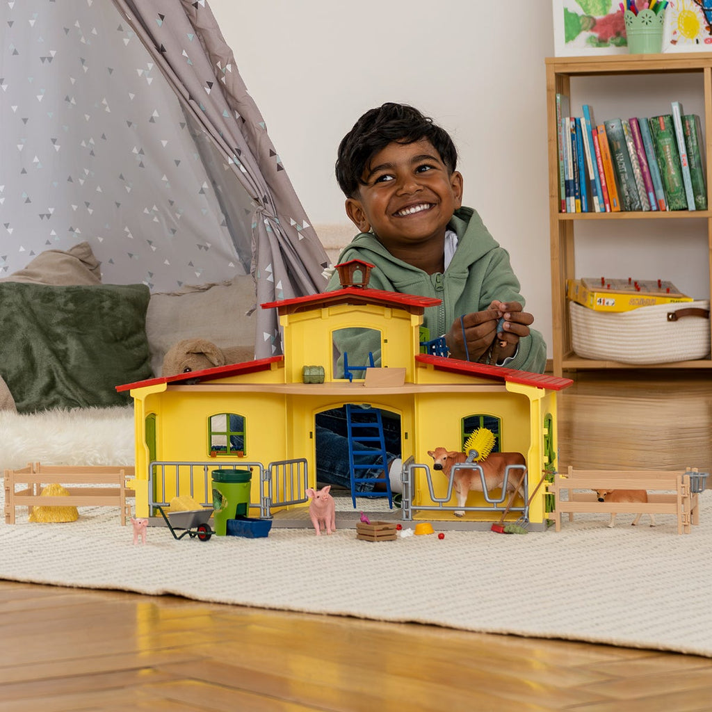 Grote stal, geel 42605 FARM WORLD | schleich